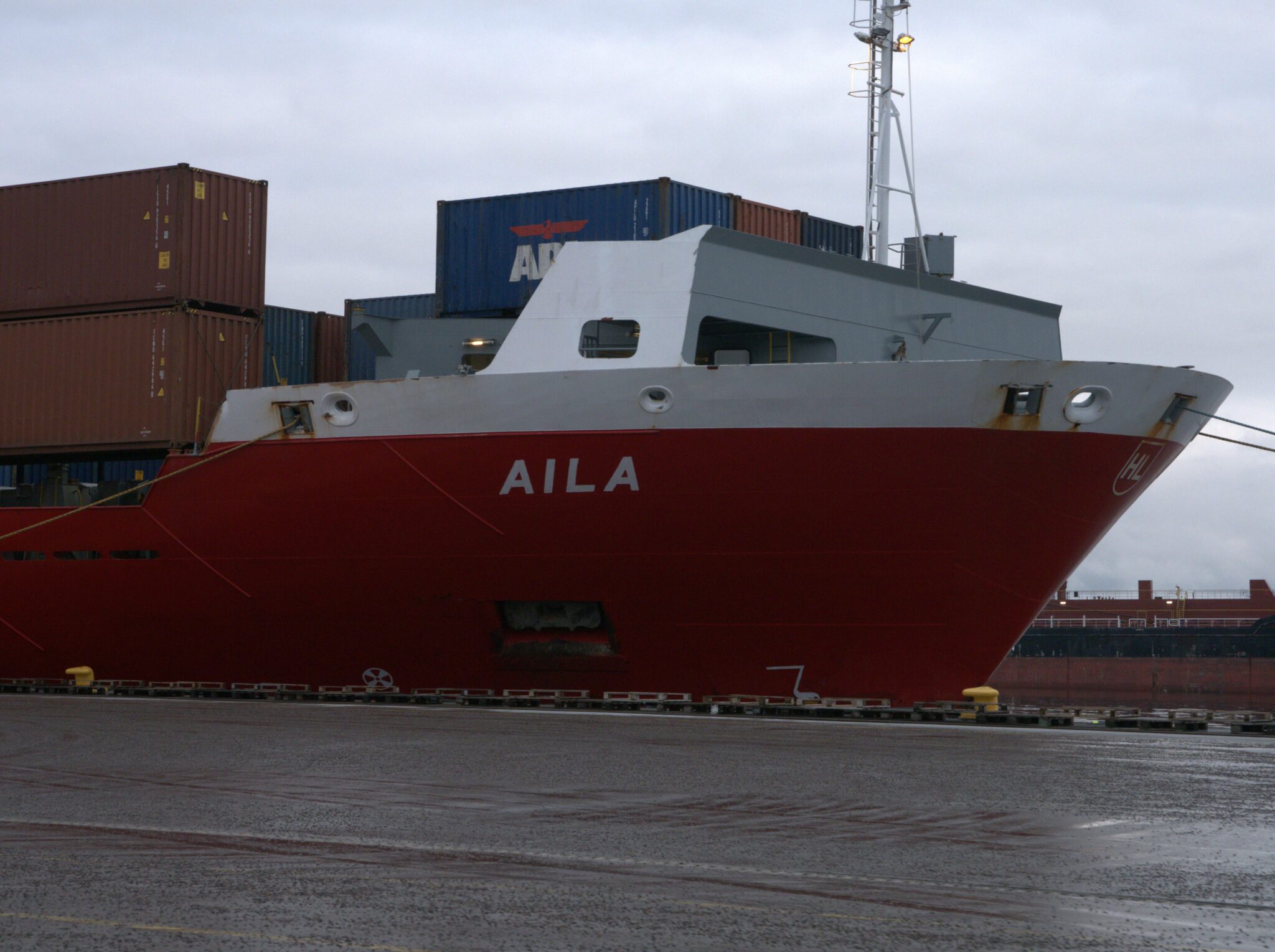 Officiell invigning av Containerships nya kortsjölinje i Gävle hamn ...